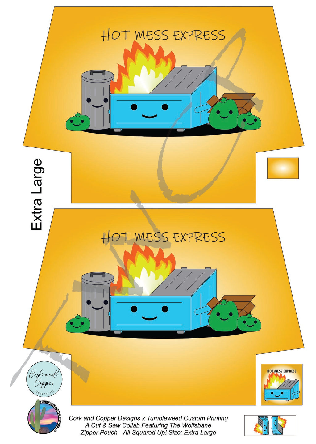 Cork & Copper Designs - The Wolfsbane Zipper Pouch - Hot Mess Express ...